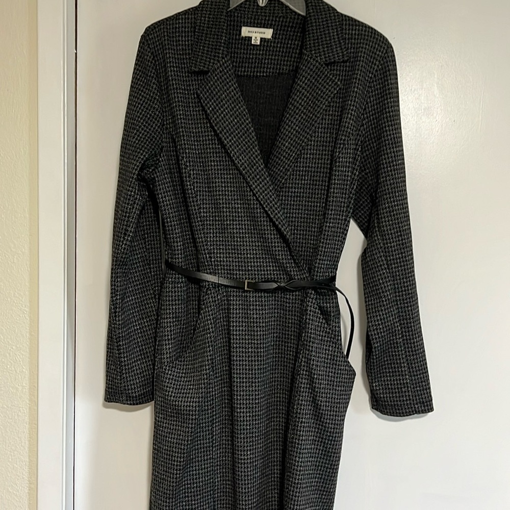 Max Studio Houndstooth Dress - Gem